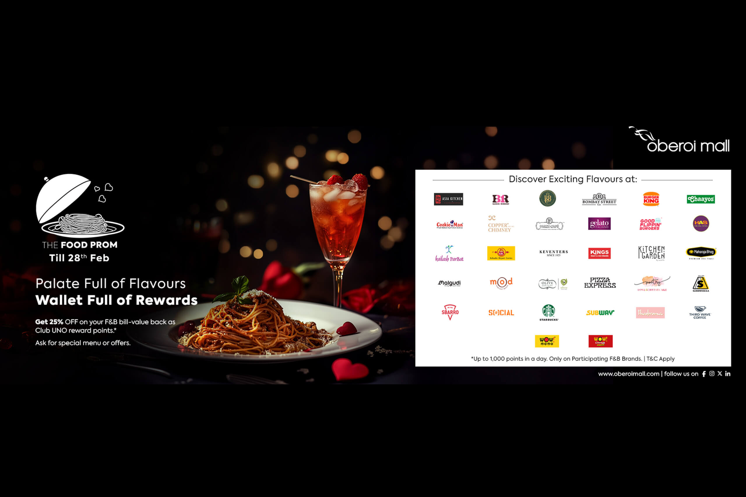 The Food Prom: Where Love Meets Culinary Magic – Oberoi Mall